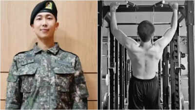 BTS' RM treats fans with a shirtless workout video set to the tunes of ...