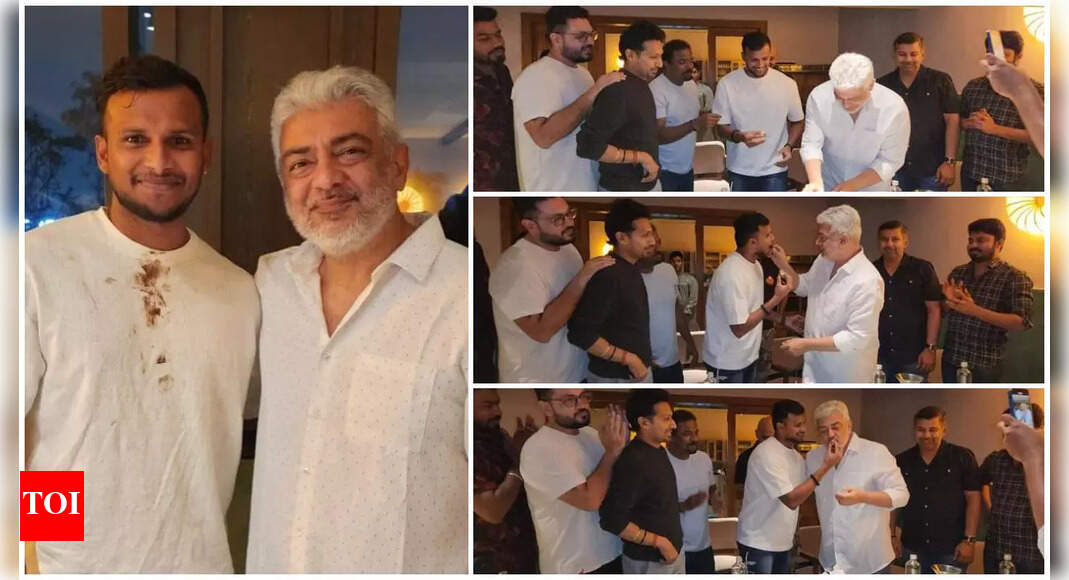 Ajith Kumar celebrates cricketer Natarajan's birthday | Tamil Movie ...