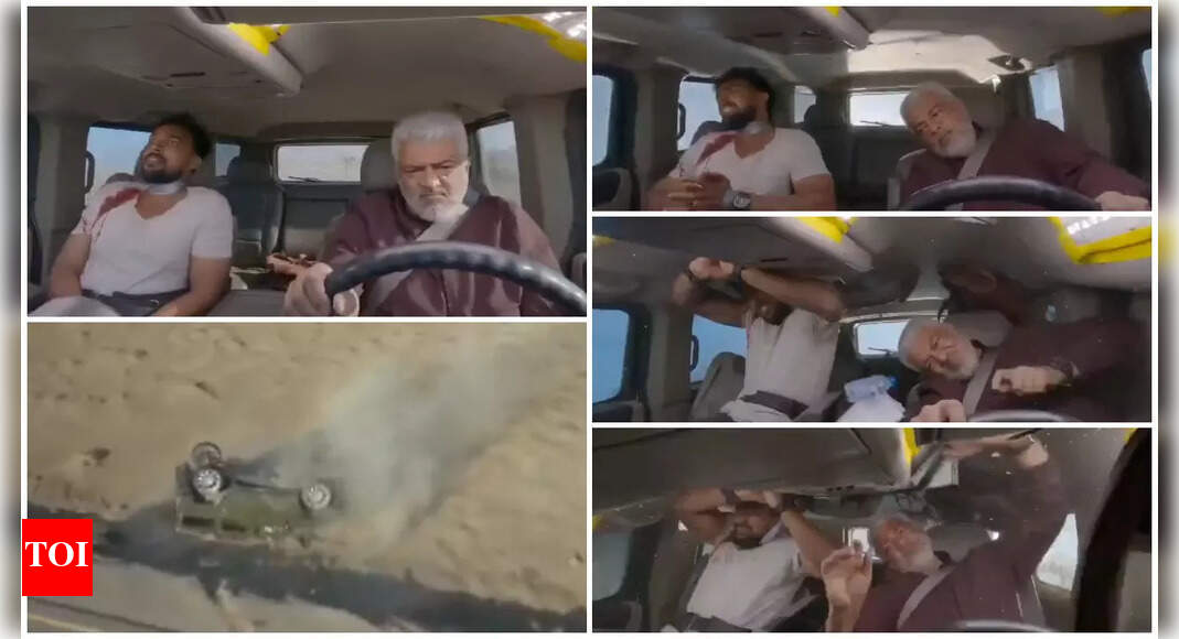 Ajith Kumar's accident video from 'VidaaMuyarchi' shooting in ...
