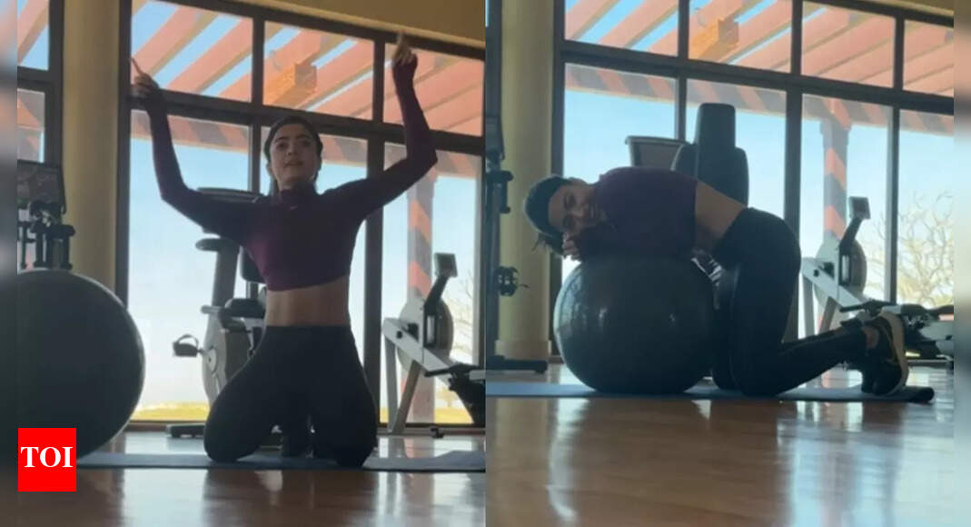 Rashmika Mandanna Workout Video: Rashmika Mandanna drops a workout ...