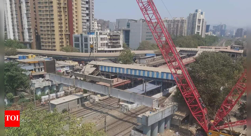 Two girders for Vikhroli Road Over Bridge launched | Mumbai News ...