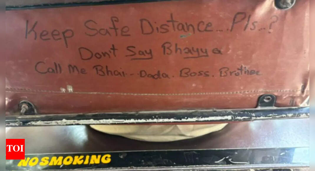 'Don't call me bhayya; call me boss or dada': Autowala's message goes ...