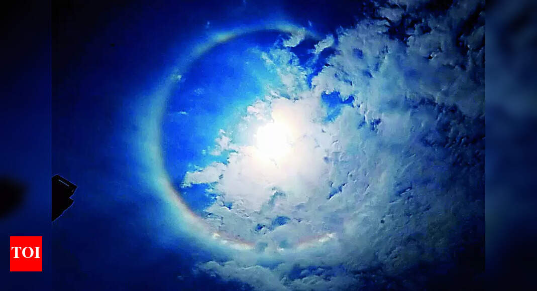 Solar Eclipse: 22° Halo Around Sun Enthrals Kol Skywatchers | Kolkata ...