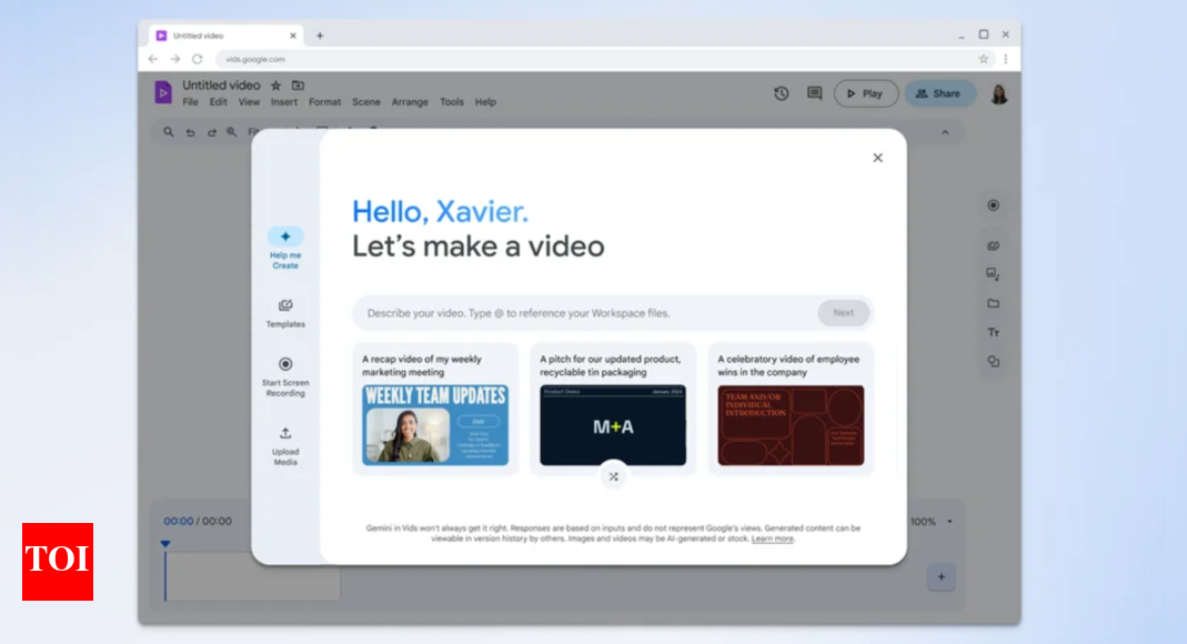 Google introduces Vids, an AI video creation app; here’s what it can do ...