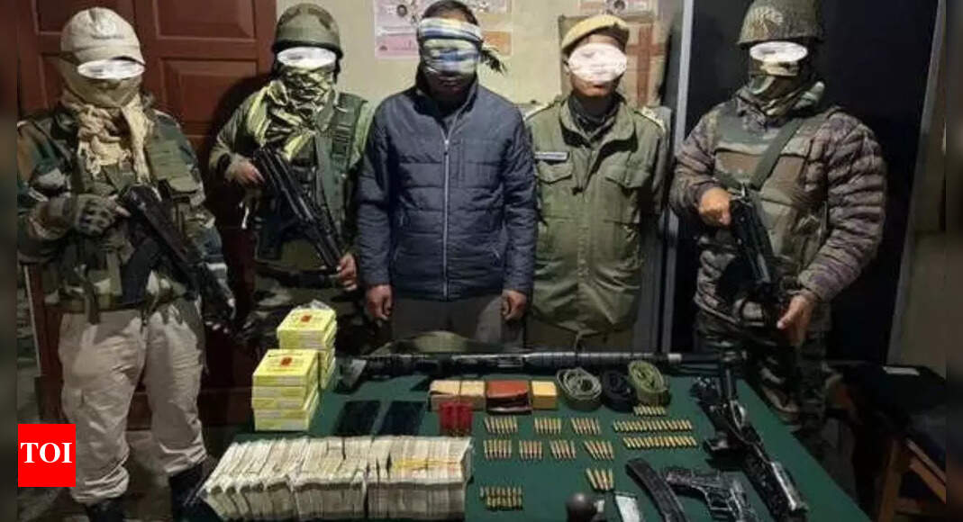 Assam Rifles seized Rs 13 lakh, arms and ammunition in Manipur; 1 held ...