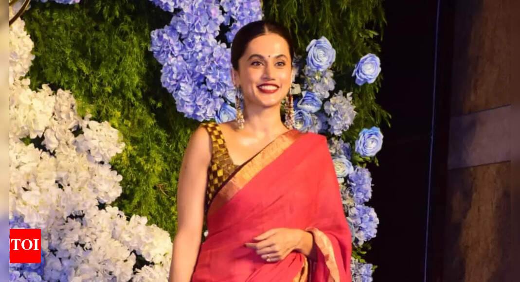 Post wedding with Mathias Boe, Taapsee Pannu flaunts a stunning red ...