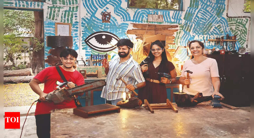 Punekars take up woodwork to unwind - Times of India