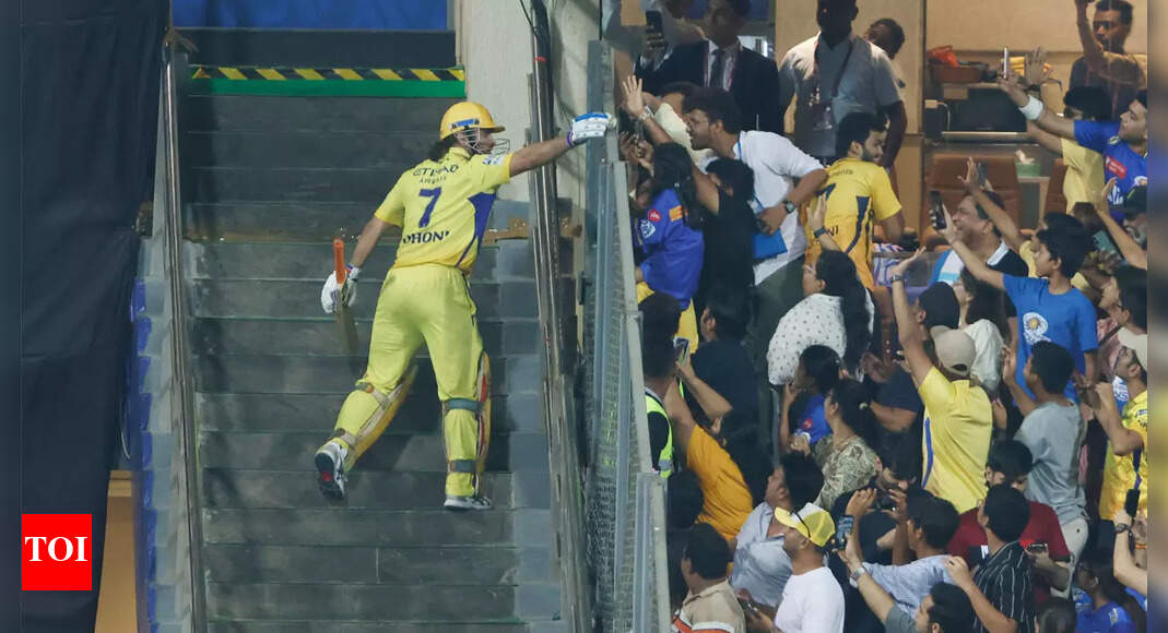 Watch: In a heartwarming gesture, MS Dhoni gives ball back to young fan ...