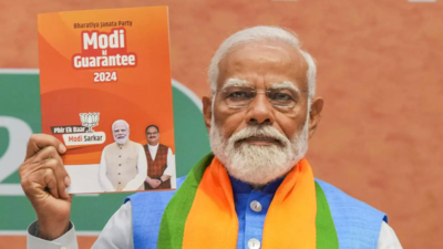 'BJP manifesto is Modi ki guarantee, work has already begun,' says PM ...
