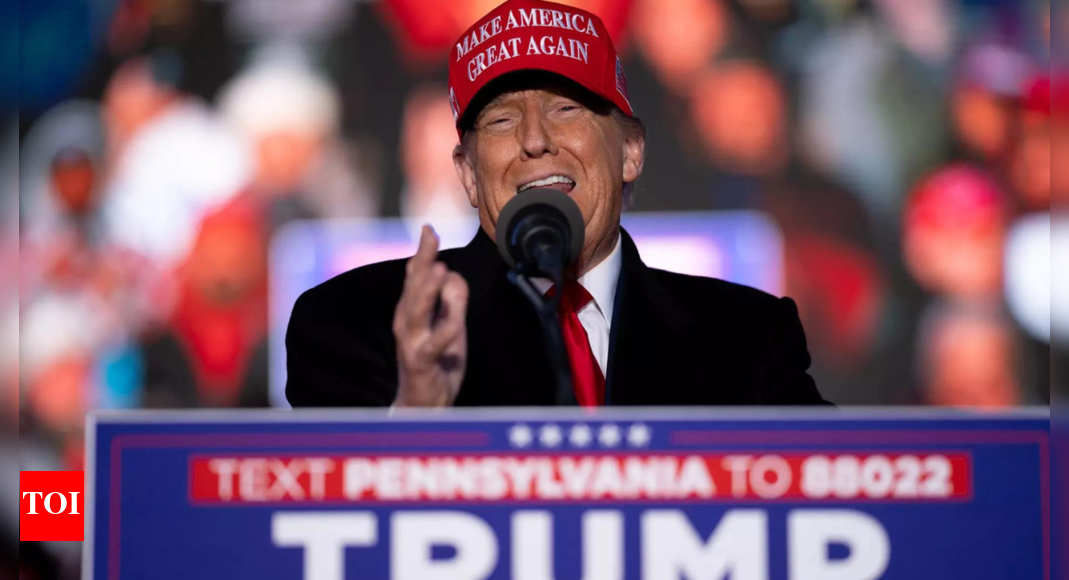 'They're not wrong': Trump pause rally speech as crowd chants 'genocide ...