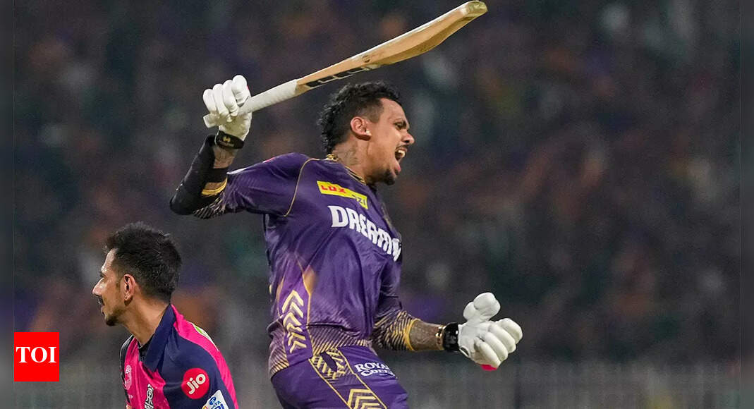 IPL 2024: Sunil Narine's maiden T20 century powers KKR to 223/6 vs Rajasthan Royals | Cricket ...