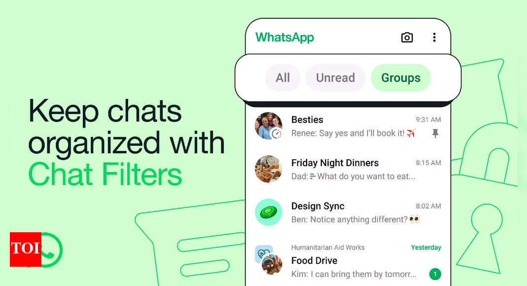 How to use chat filters on WhatsApp: A complete guide - Times of India