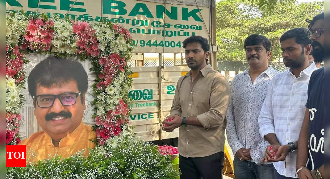 'GOAT' actor Vaibhav plants tree saplings along with Cell Murugan on ...