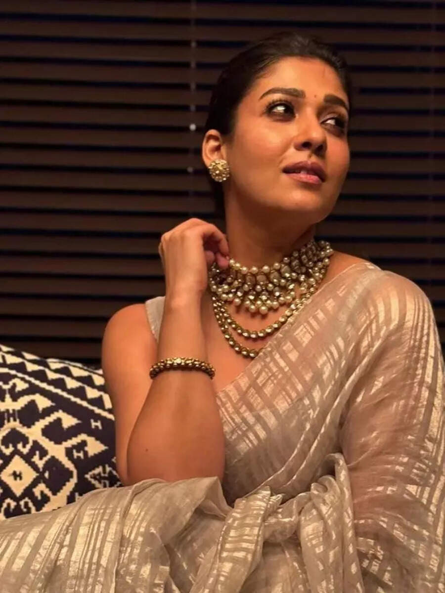 Nayanthara commands attention in gorgeous cotton silk saree | Times of ...