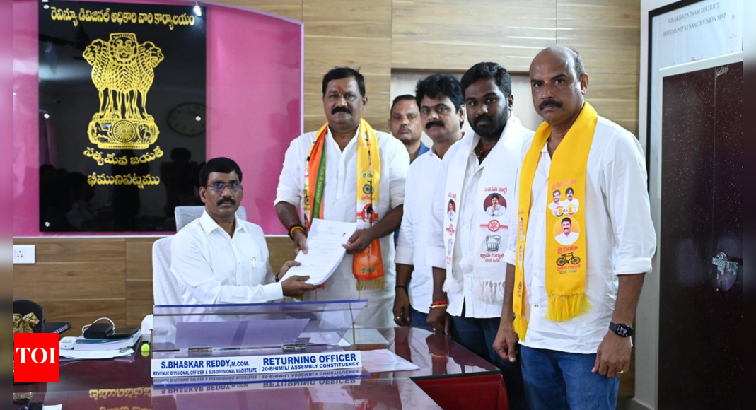 Ganta Srinivasa Rao, nine others file nominations on first day | Visakhapatnam News - Times of India
