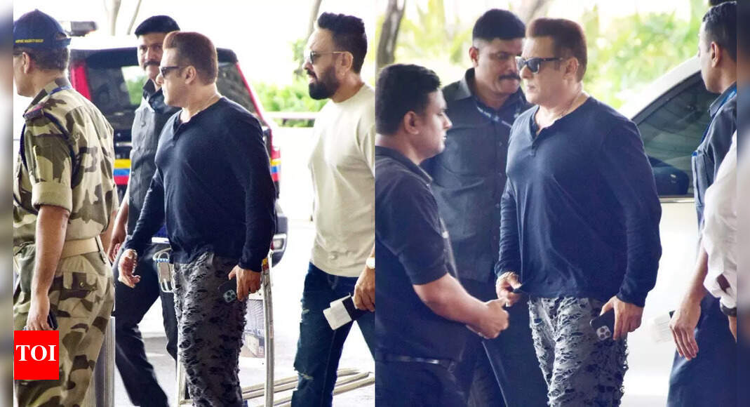 Salman Khan travels to Dubai with heightened security following shooting incident | Hindi Movie ...