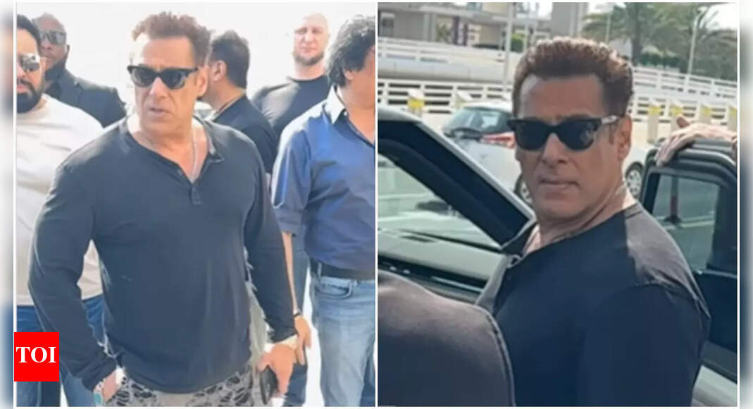 Salman Khan reaches Dubai with security entourage for an event post ...