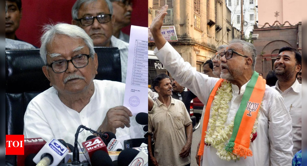 West Bengal: When BJP candidate met Left Front chairman at CPM HQ | Kolkata News - Times of India