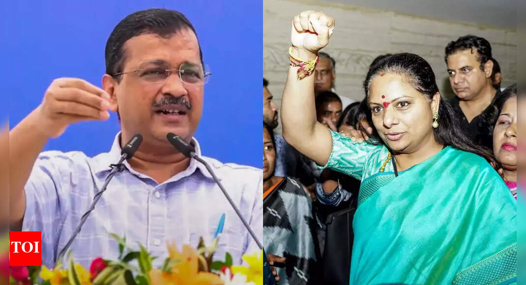 Delhi excise policy case: Arvind Kejriwal, K Kavitha's judicial custody extended till May 7 ...