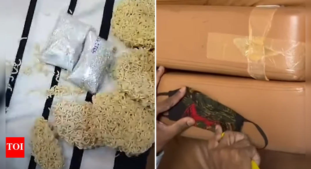 Diamonds hidden in noodle packets, gold valued at Rs 6.46 crore seized ...