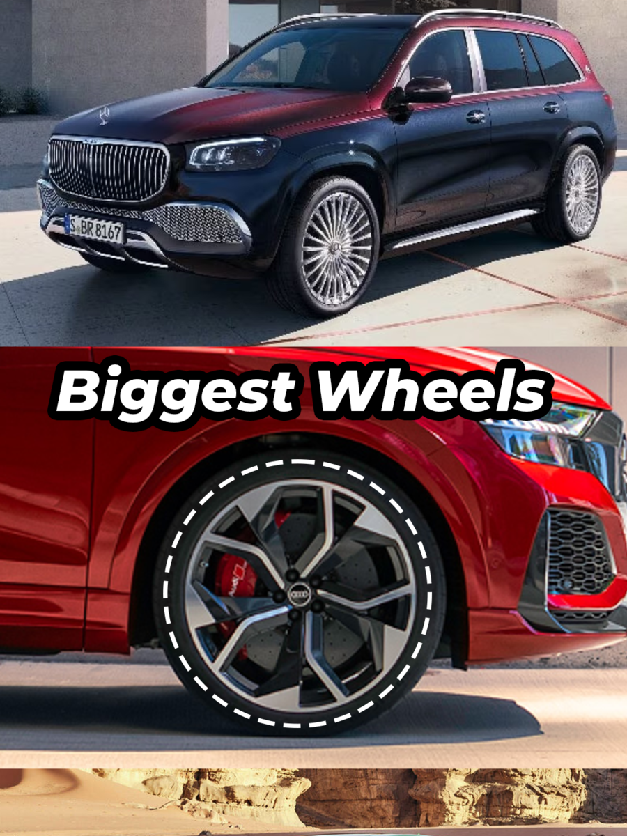 5 Cars With Biggest Wheels In The World, Cadillac Escalade, Audi RSQ8 ...