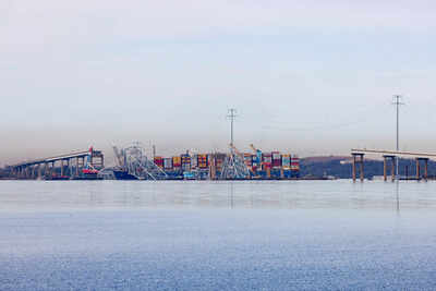 First cargo ship passes through newly opened channel in Baltimore since ...