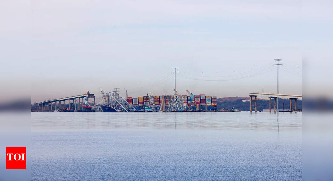 First cargo ship passes through newly opened channel in Baltimore since ...