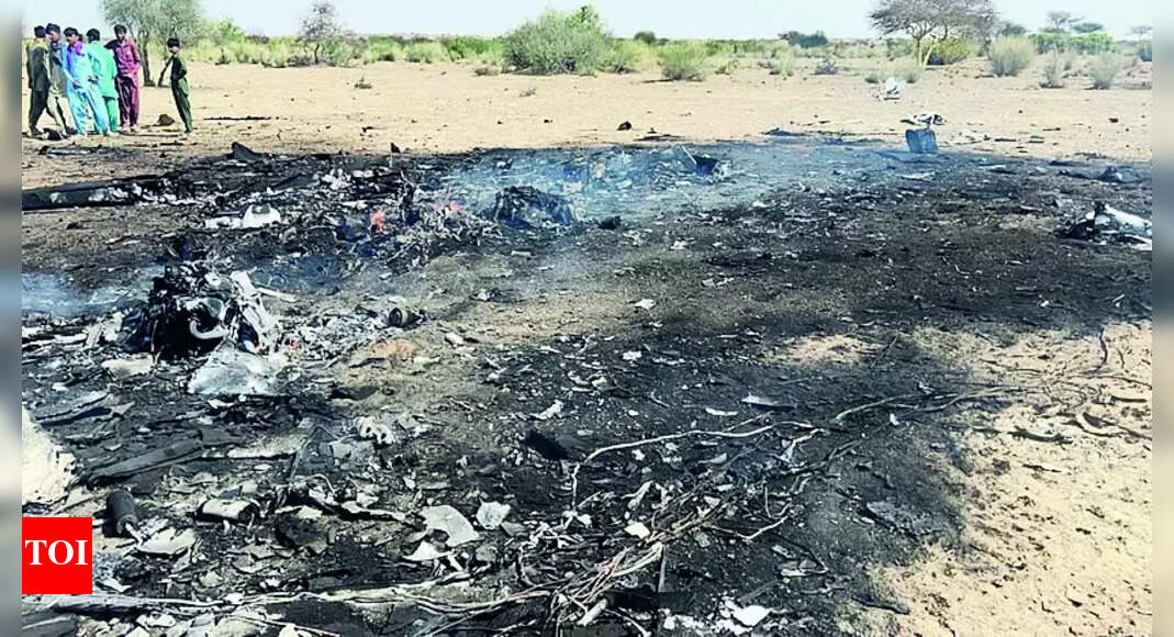 IAF UAV Crash: Iaf’s Uav Crashesin Jaisalmer Distafter Suspected ...