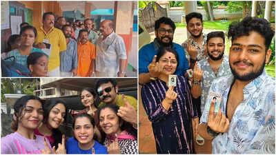 Lok Sabha Elections 2024: Suresh Gopi, Krishnakumar and other celebs cast their vote | - Times ...