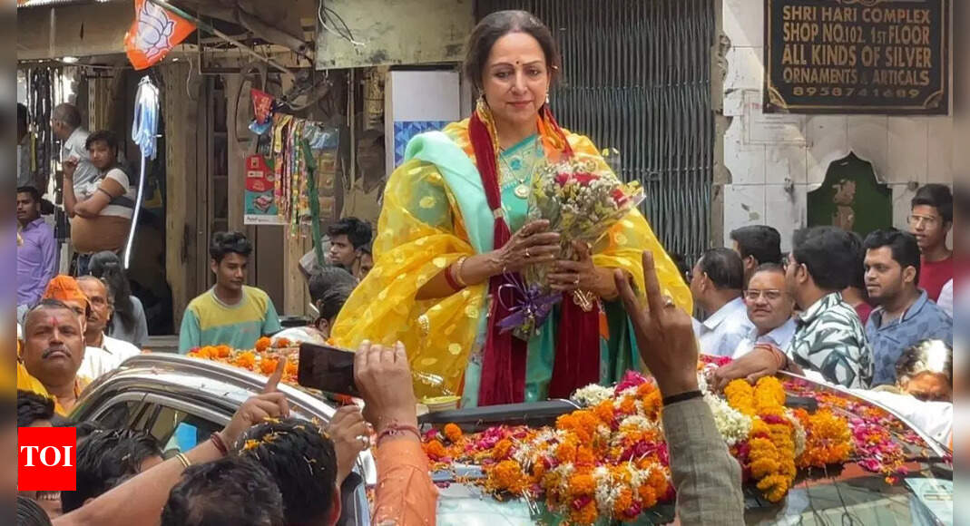 ‘Will win with 6-7 lakh margin’: BJP Mathura candidate Hema Malini | Agra News - Times of India