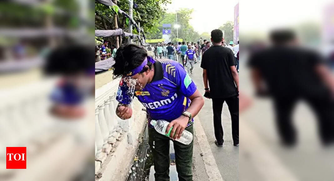 IPL: Fans Brave Heat To Catch Ipl Action Live At Eden | Kolkata News ...