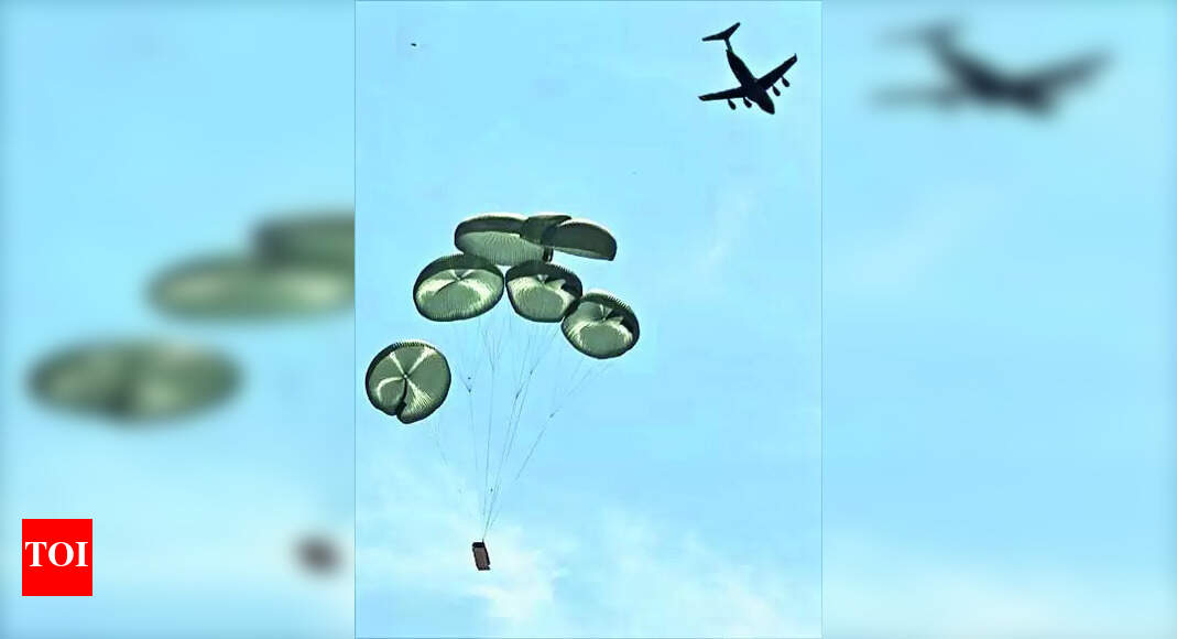 Army: Army, Iaf Conduct Successful Airdrop Of Mechanised Platform ...
