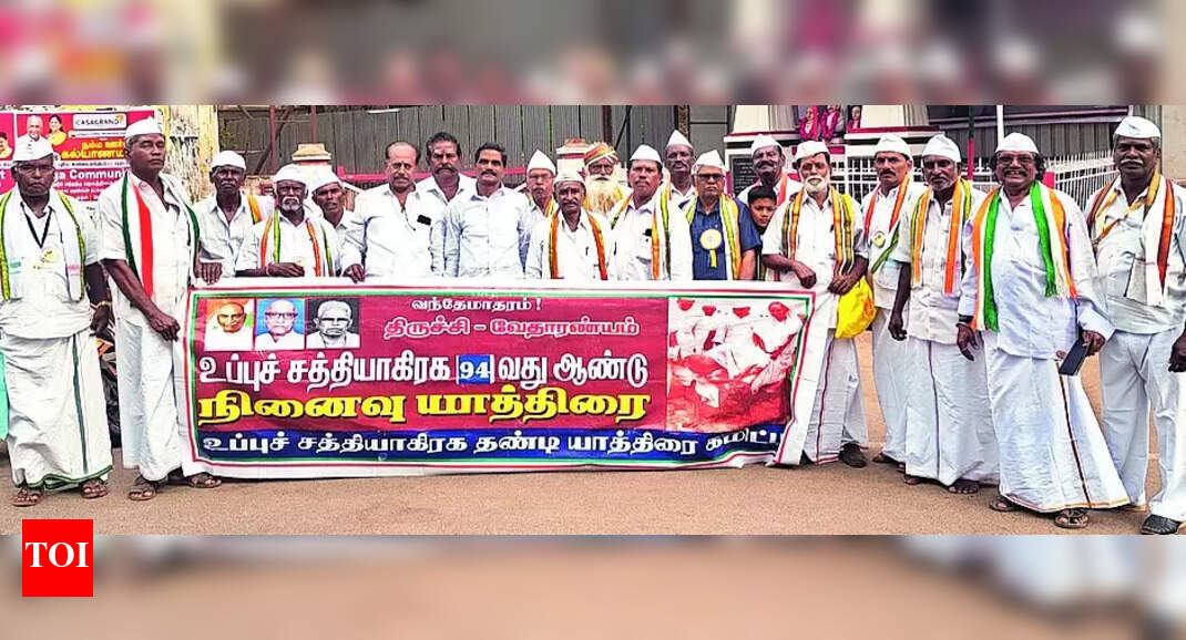 Salt Satyagraha: 94th Salt Satyagraha Memorial March Begins In Trichy ...