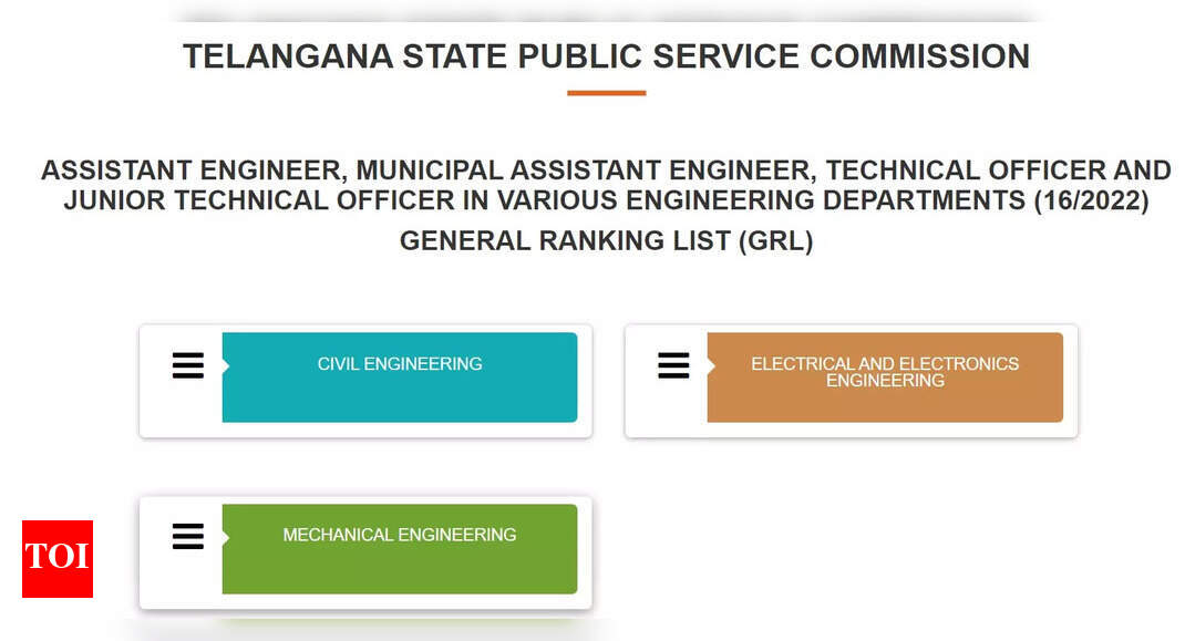 TSPSC AE Result 2024 out at tspsc.gov.in, direct link here - Times of India