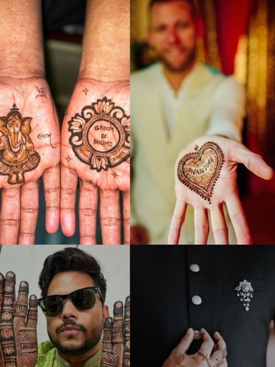 Groom Mehndi Designs 2024: Best Mehndi Design Ideas For The Groom ...
