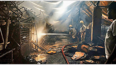 Fire: Massive Fire Destroys Furniture Factory | Indore News - Times of ...