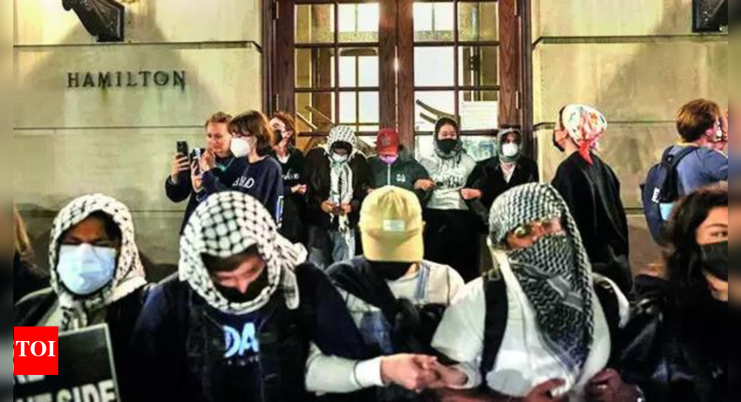 Anti-war protest escalates in Columbia, building occupied - Times of India