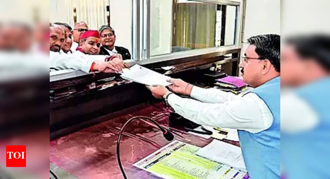 BJP: Battle lines drawn as BJP, SP candidates file nomination ...