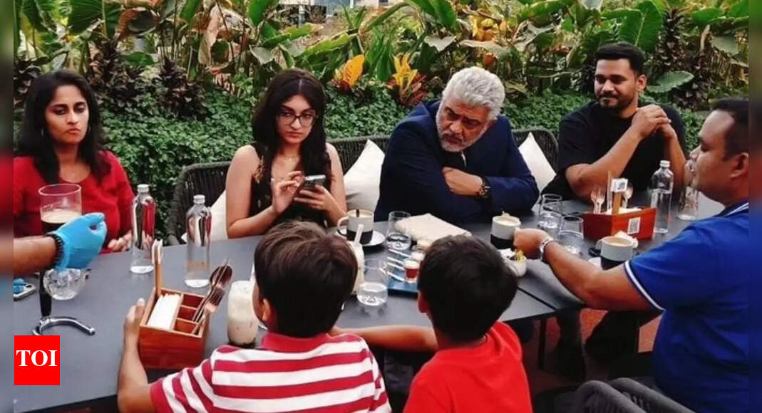 Ajith Kumar celebrates birthday with wife Shalini and kids Anoushka and ...