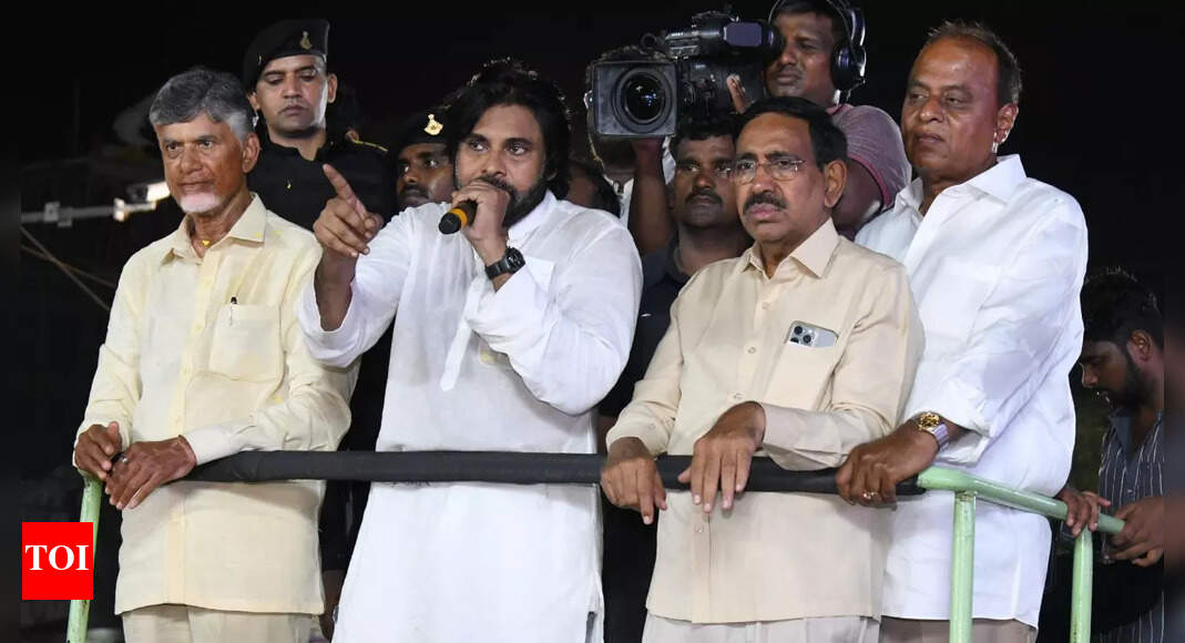 Naidu-Pavan vow to end YSRCP's anarchic rule at Prajagalam meet at Nellore | Amaravati News ...
