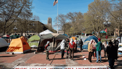 Students erect pro-Palestinian camp at Ireland's Trinity College ...