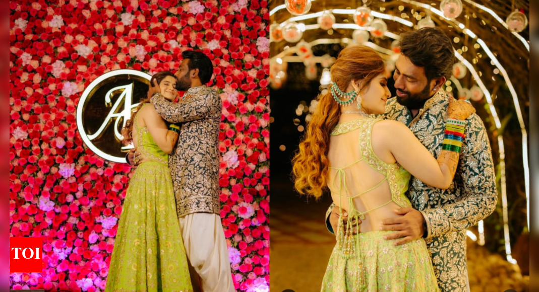 Newlyweds Arti Singh and Dipak Chauhan's love-filled sangeet snaps will ...