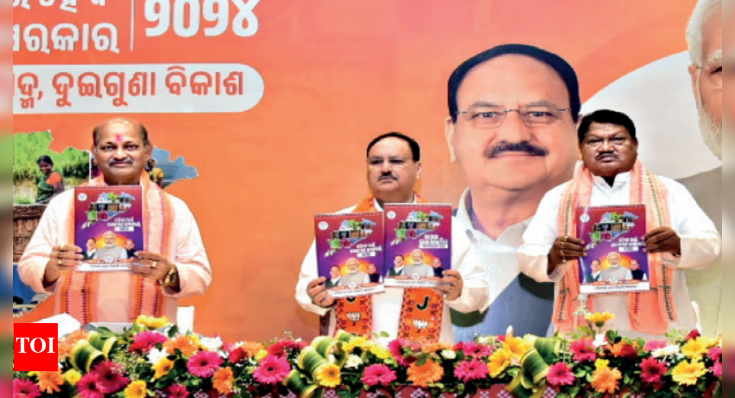 In Odisha manifesto, BJP promises to buy paddy at Rs 3,100 per quintal | Bhubaneswar News - The ...