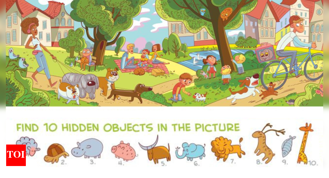 Optical Illusion: Can you spot 10 hidden animals in this park ...