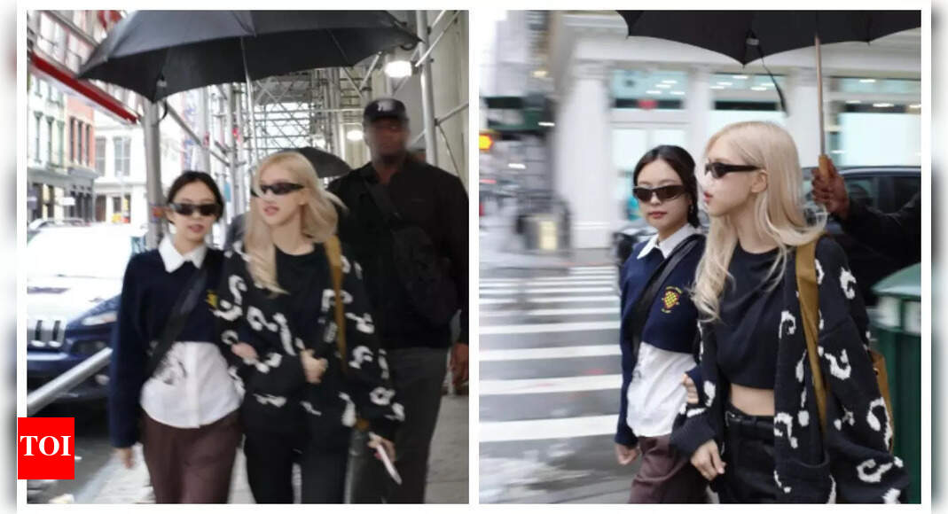 BLACKPINK stars Jennie and Rose take over NYC ahed of Met Gala 2024 | - Times of India