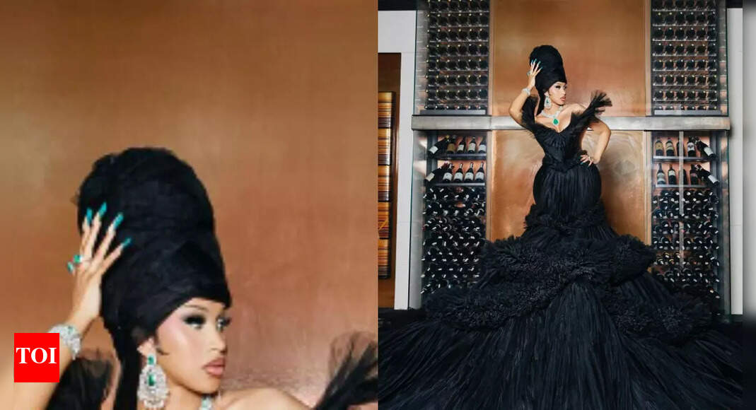 Cardi B Met Gala: Cardi B wows at Met Gala 2024 in sweeping black ...
