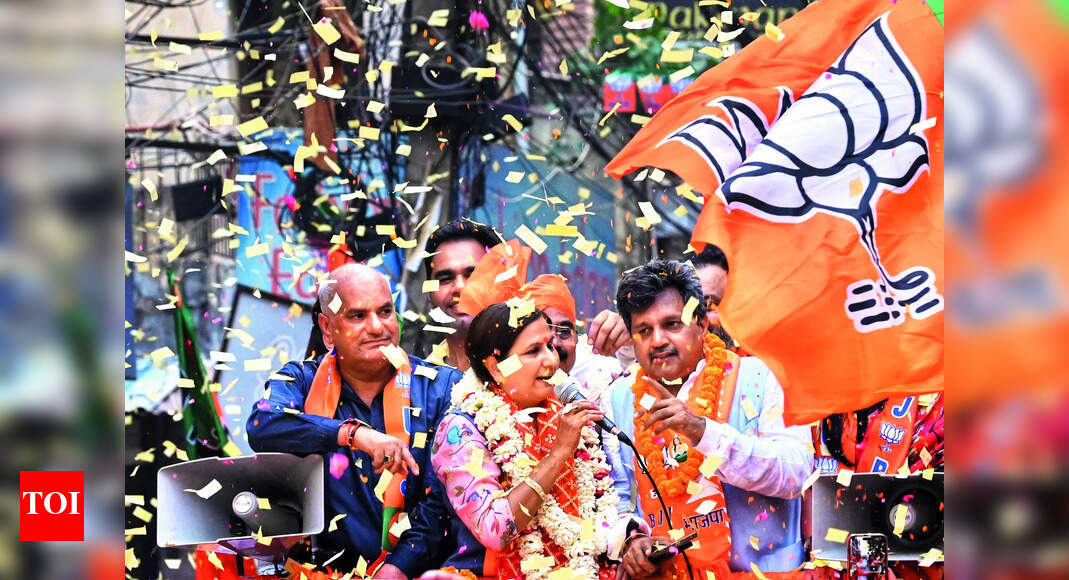 BJP: Continue growth story with BJP, says Sehrawat at rally | Delhi ...