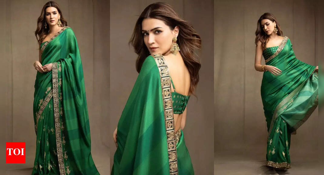 Kriti Sanon Saree: Kriti Sanon's green sari is perfect for your friend ...