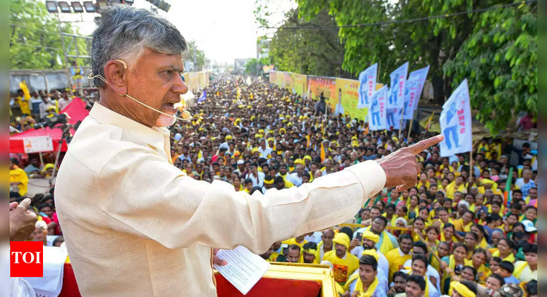 Nara Chandra Babu Naidu vows to repeal Land Titling Act within 24 hours of NDA government ...