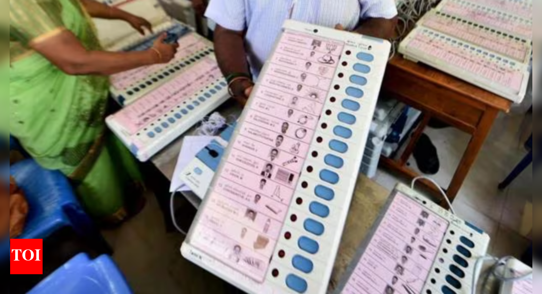 BJP neta booked for son using EVM | India News - Times of India